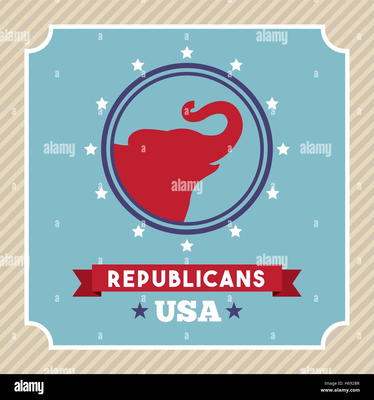 Republican political party animal Stock Vector Image & Art - Alamy
