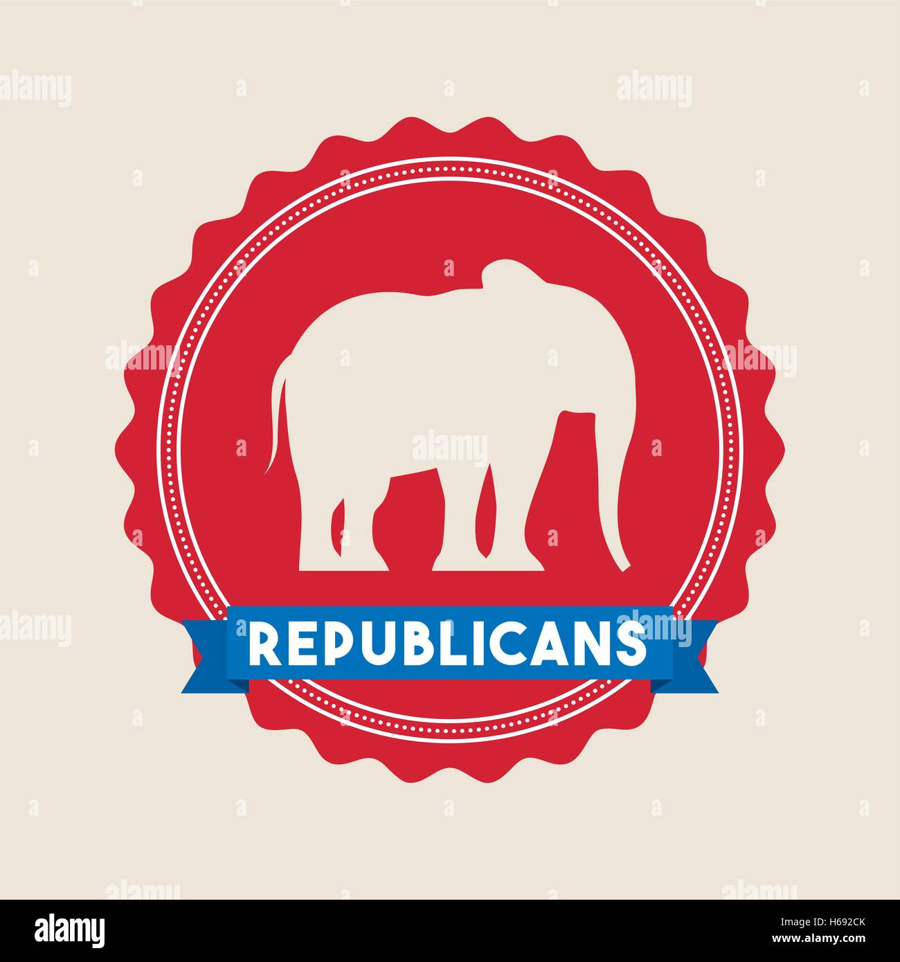 Republican political party animal Stock Vector Image & Art - Alamy