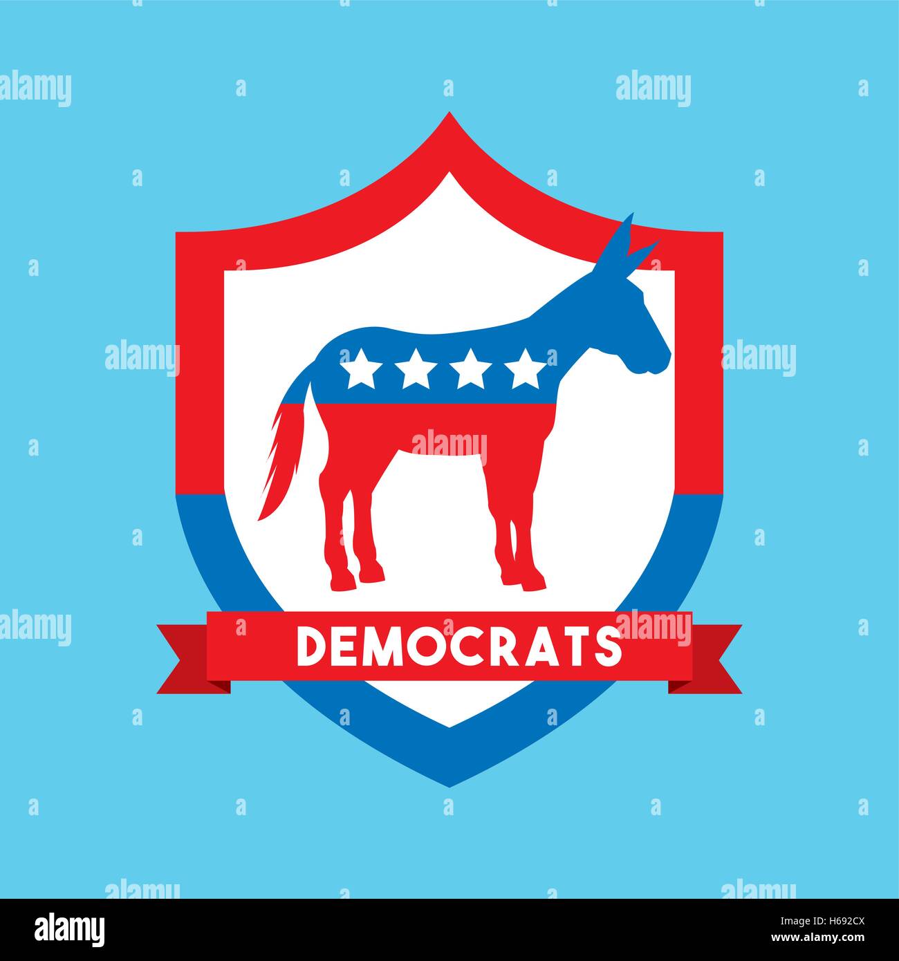 democrat political party animal Stock Vector Image & Art - Alamy