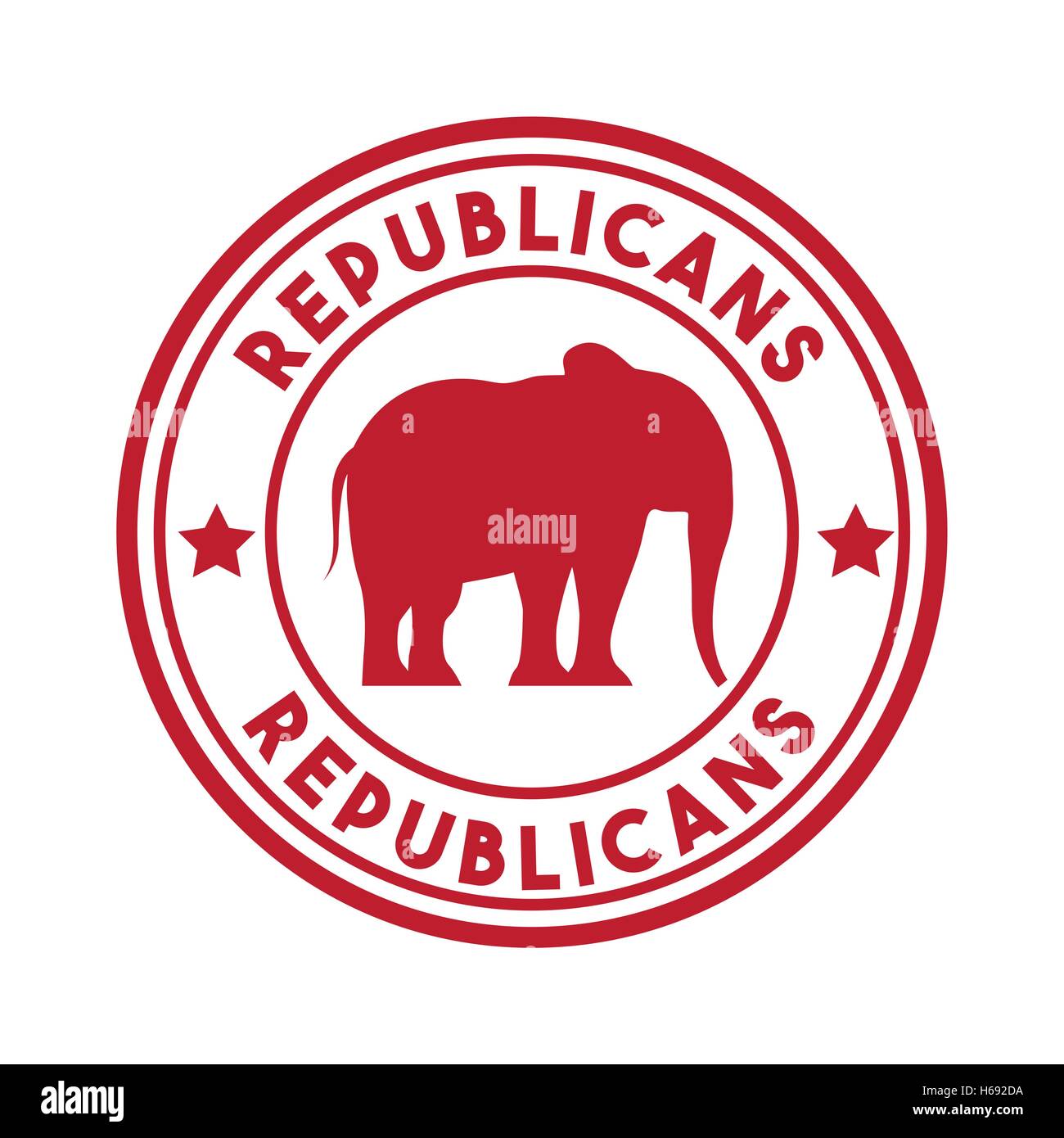 Republican political party animal Stock Vector Image & Art - Alamy
