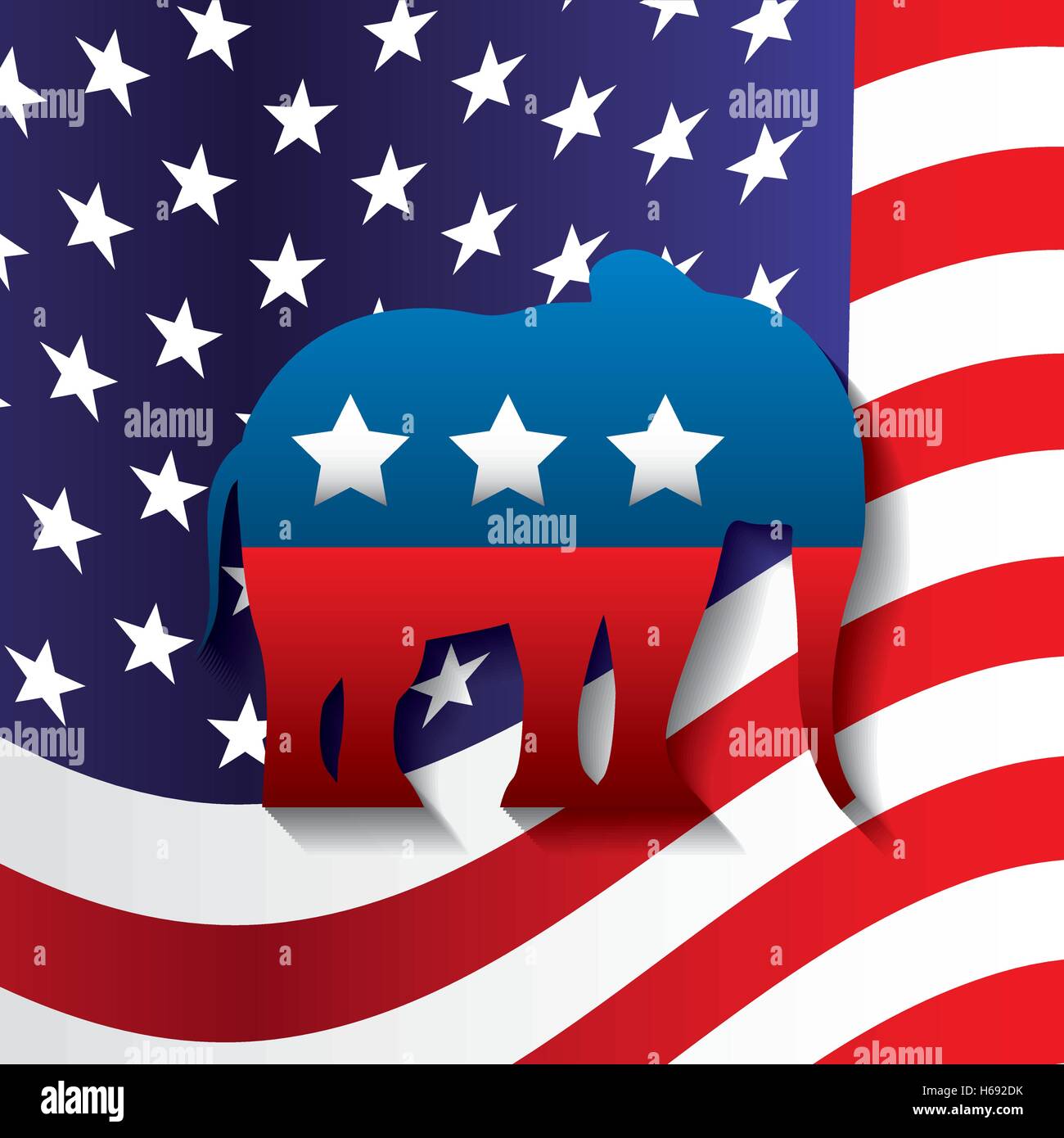 Republican political party animal Stock Vector Image & Art - Alamy