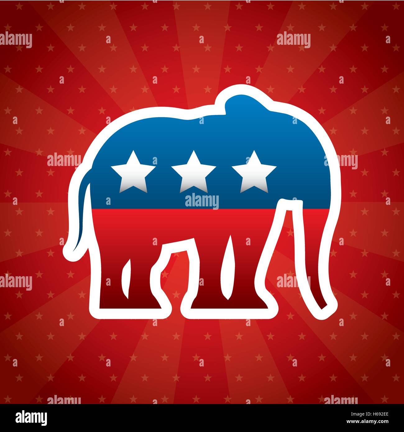 Republican political party animal Stock Vector Image & Art - Alamy