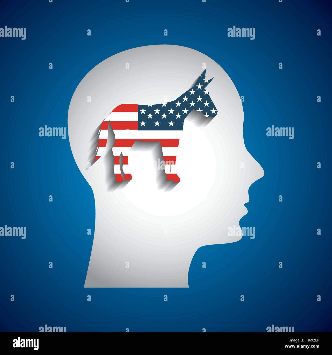 democrat political party animal Stock Vector Image & Art - Alamy