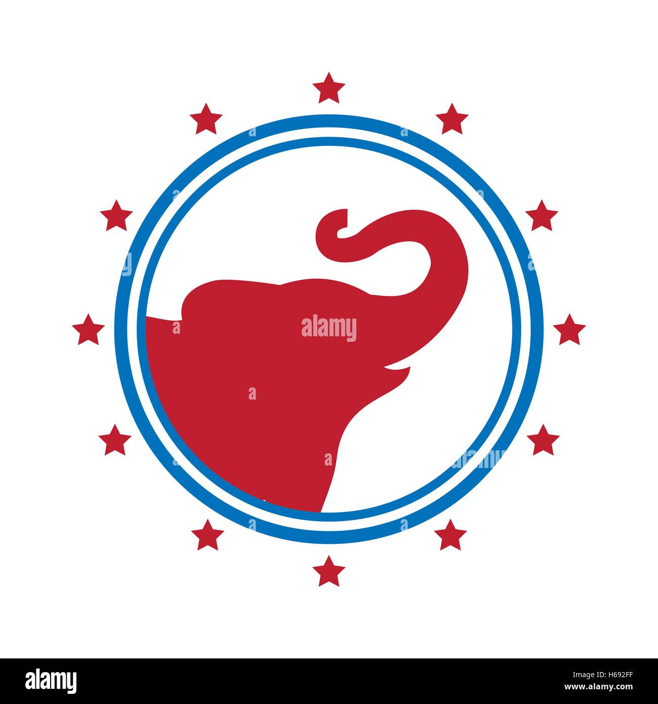 Republican political party animal Stock Vector Image & Art - Alamy