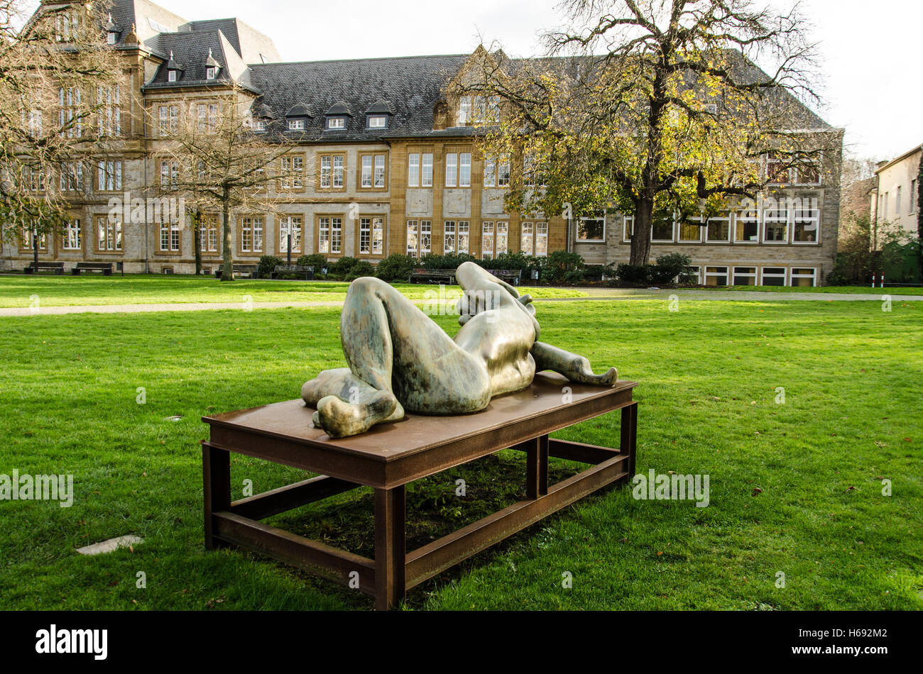 contorted limbs flaccid voluptuousness of this Bronze Woman disrupts ...