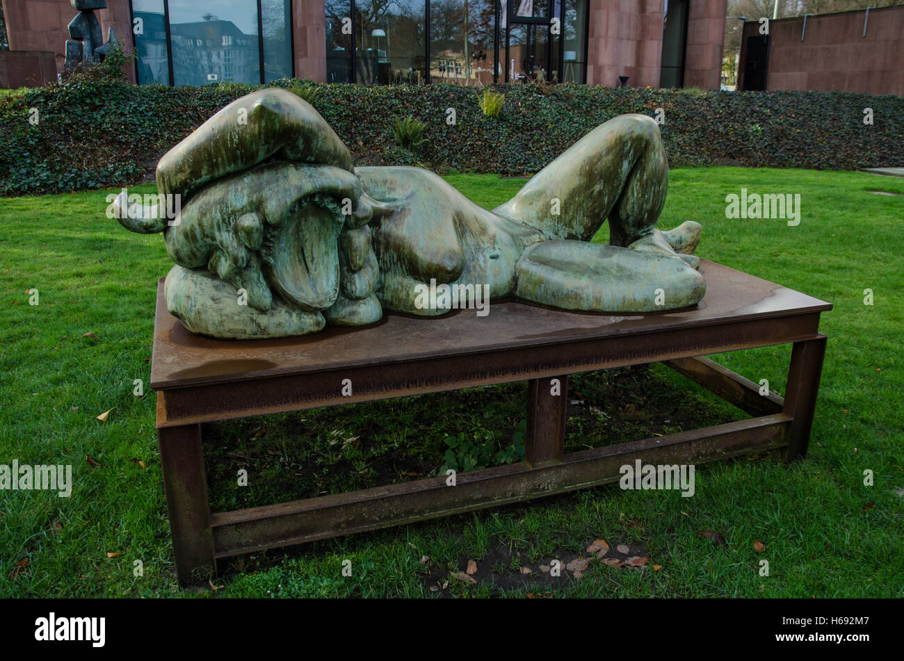 contorted limbs flaccid voluptuousness of this Bronze Woman disrupts ...