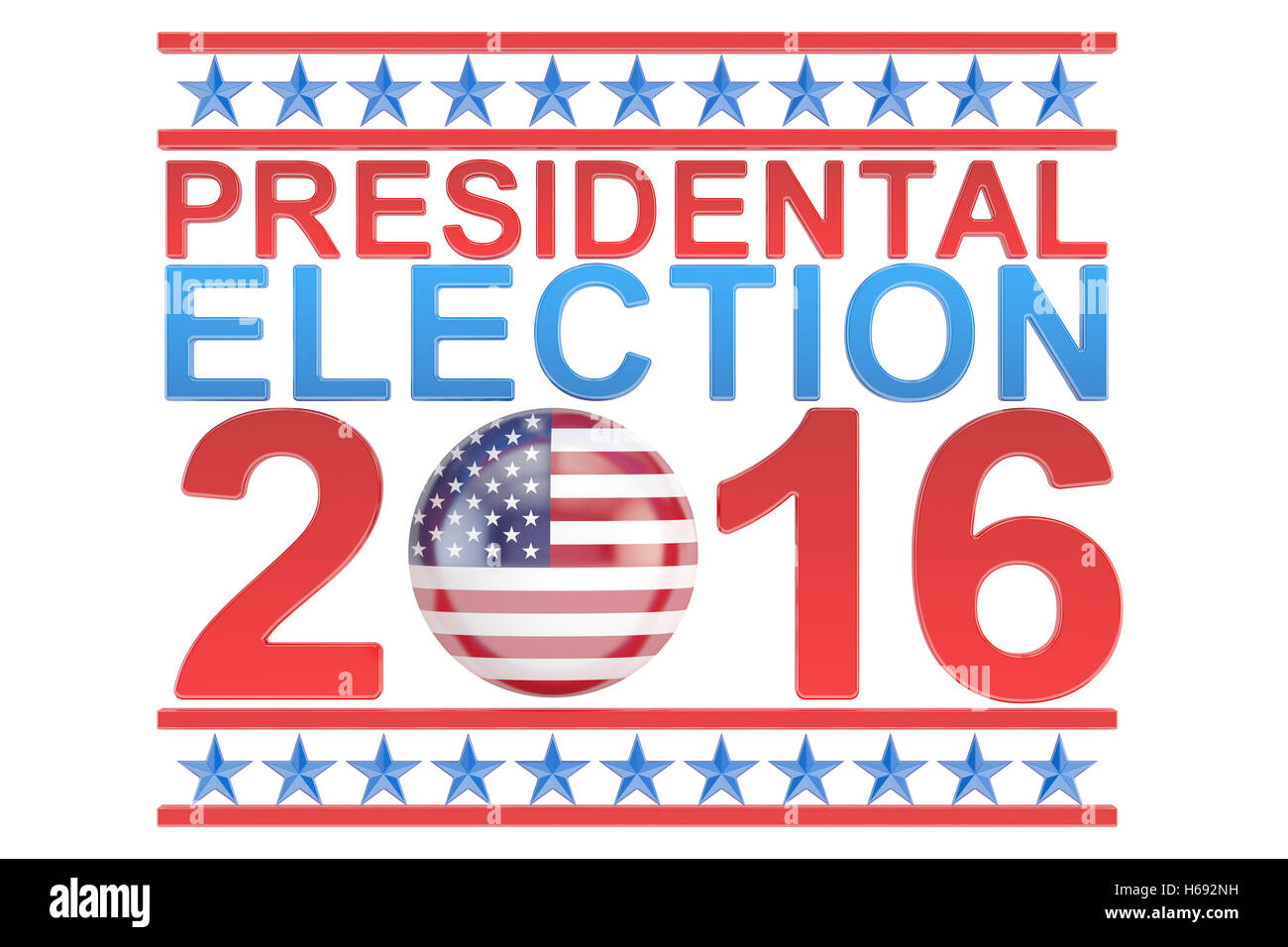 American election 2016 background Cut Out Stock Images & Pictures - Alamy