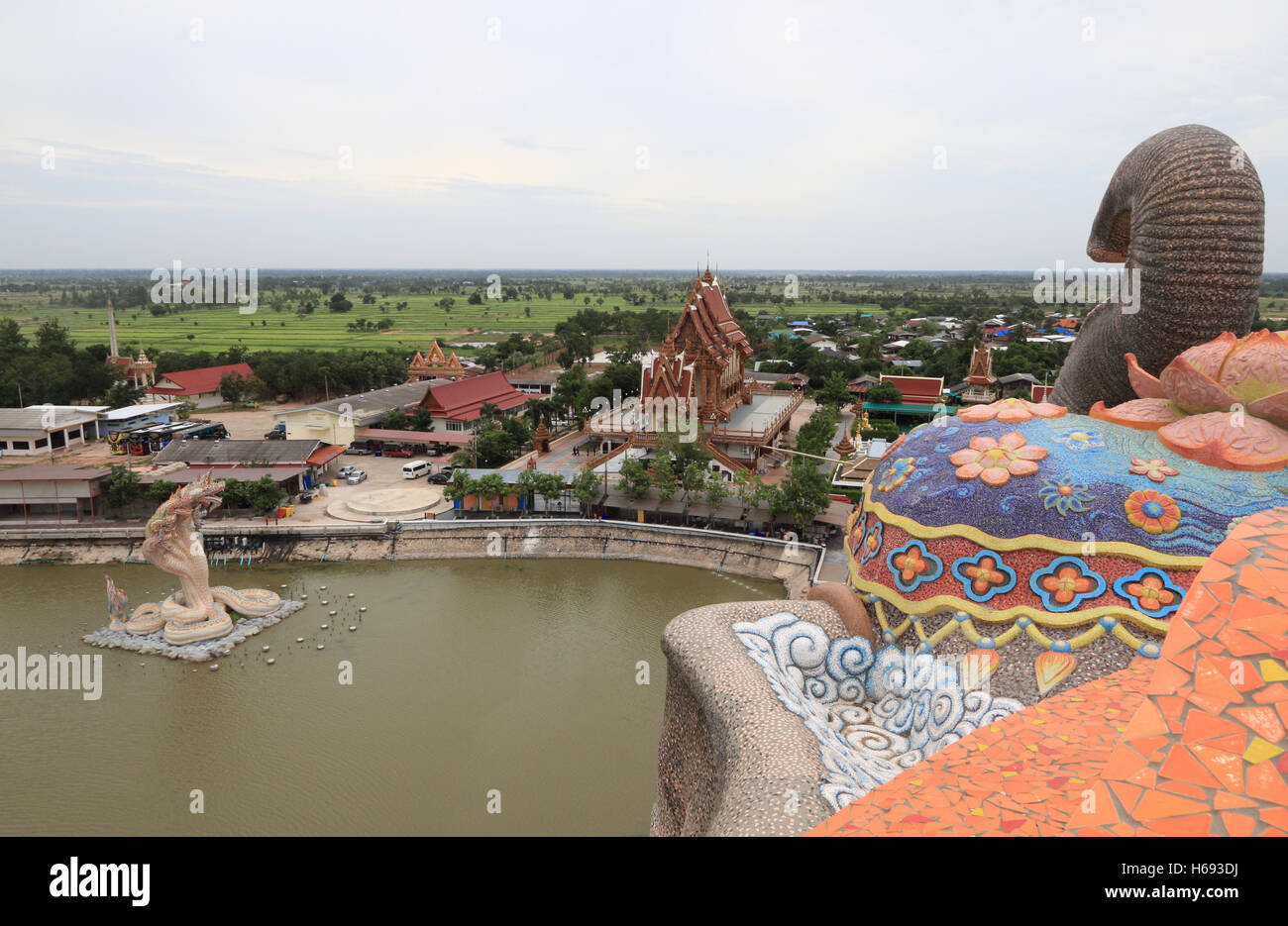 Elephant Temple Wat Ban Rai Thailand Stock Photo - Alamy