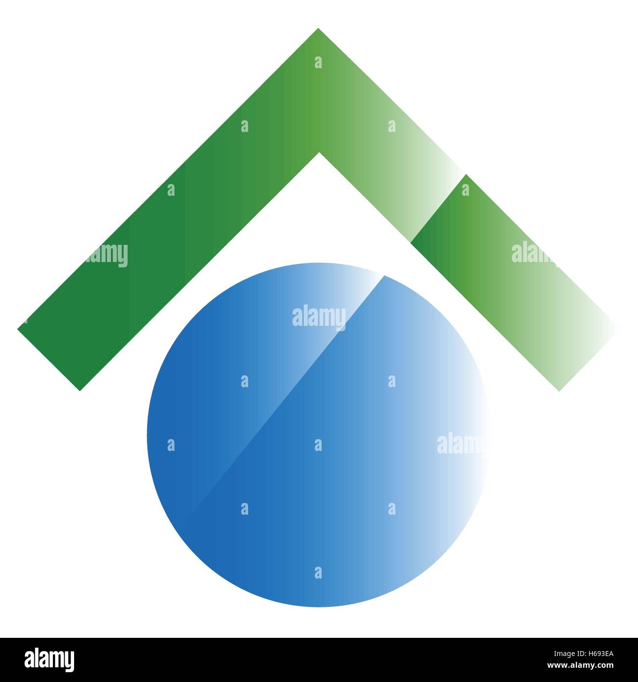 Conceptual real estate icon, logo. Home button. Generic logo, emblem ...