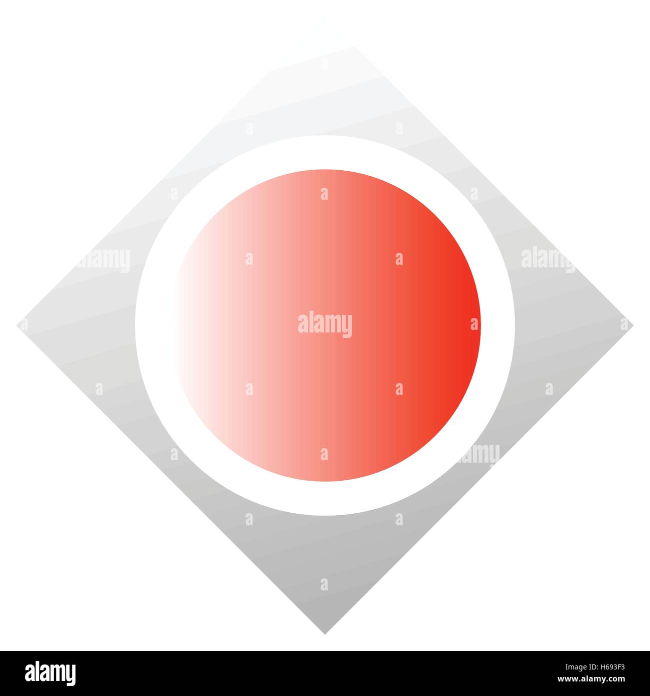 Bright geometric logo or icon with square and circle Stock Vector Image ...