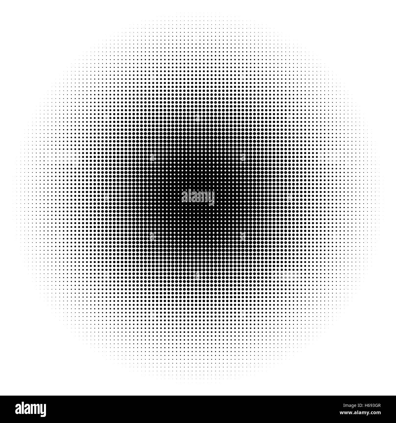 Circle halftone pattern / texture. Monochrome halftone dots Stock ...