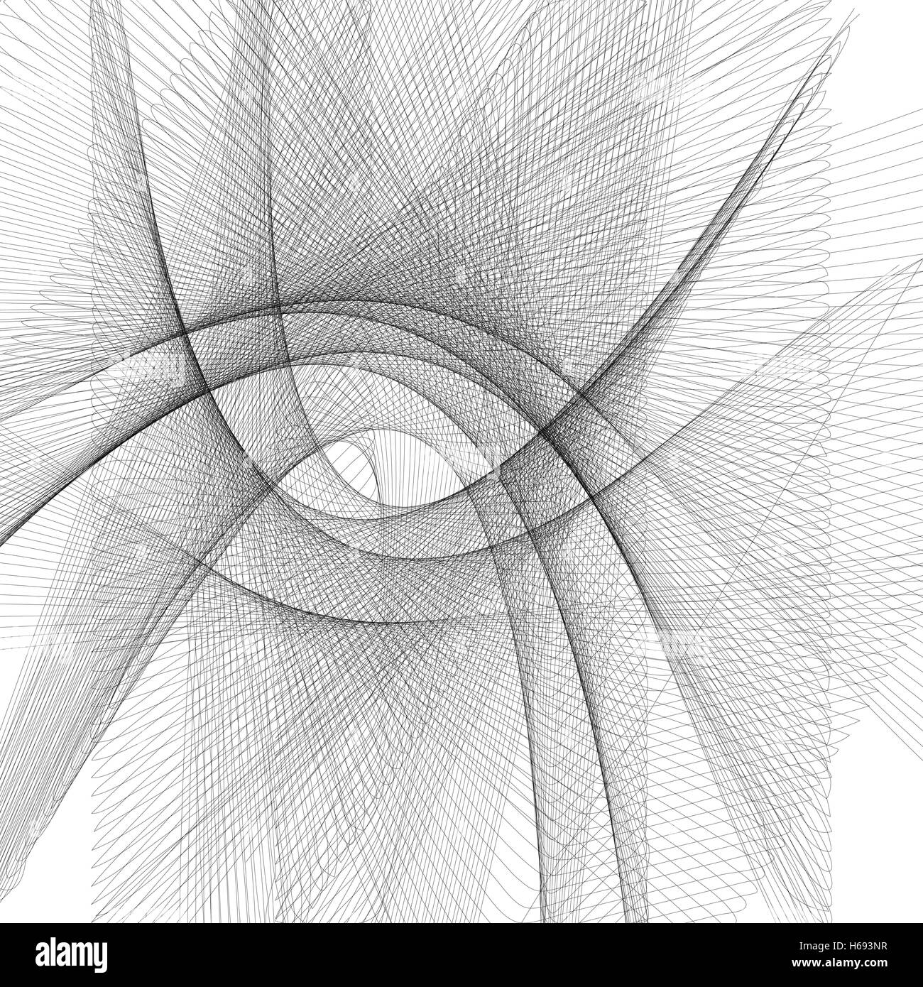 Random lines abstract monochrome geometric texture / pattern Stock ...