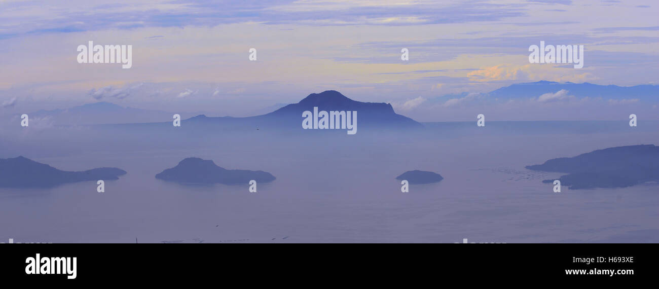 Beautiful Taal volcanic lake in Batangas, Philippines Stock Photo - Alamy