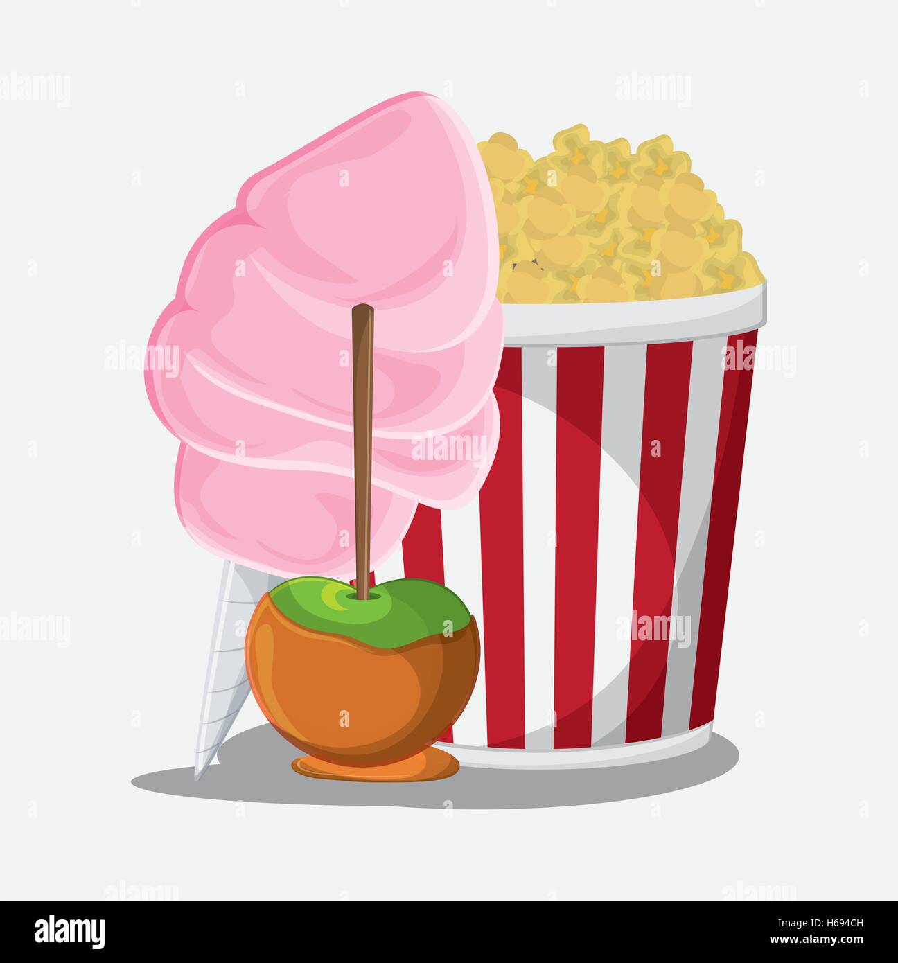 Pop corn fast and carnival food design Stock Vector Image & Art - Alamy