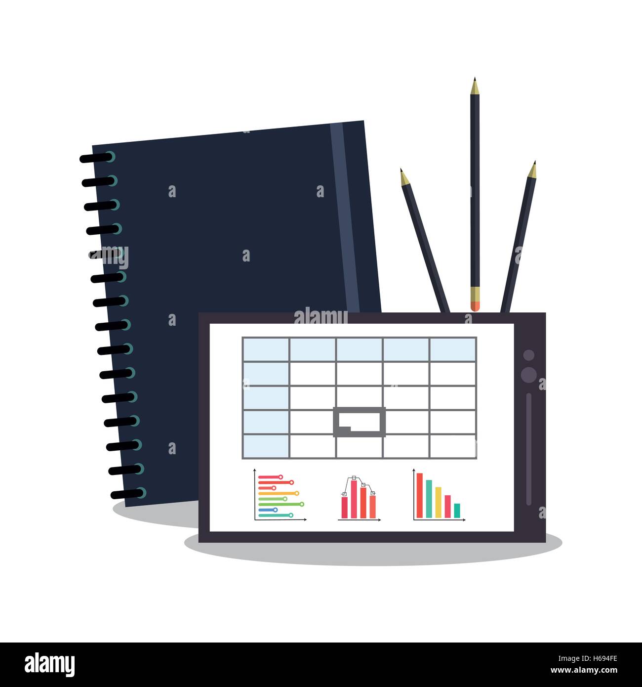 Tablet office and business design Stock Vector Image & Art - Alamy