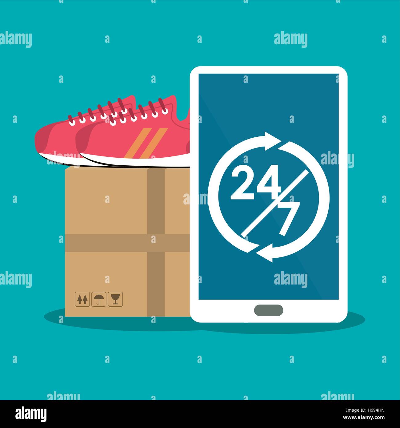 Smartphone and delivery design Stock Vector Image & Art - Alamy