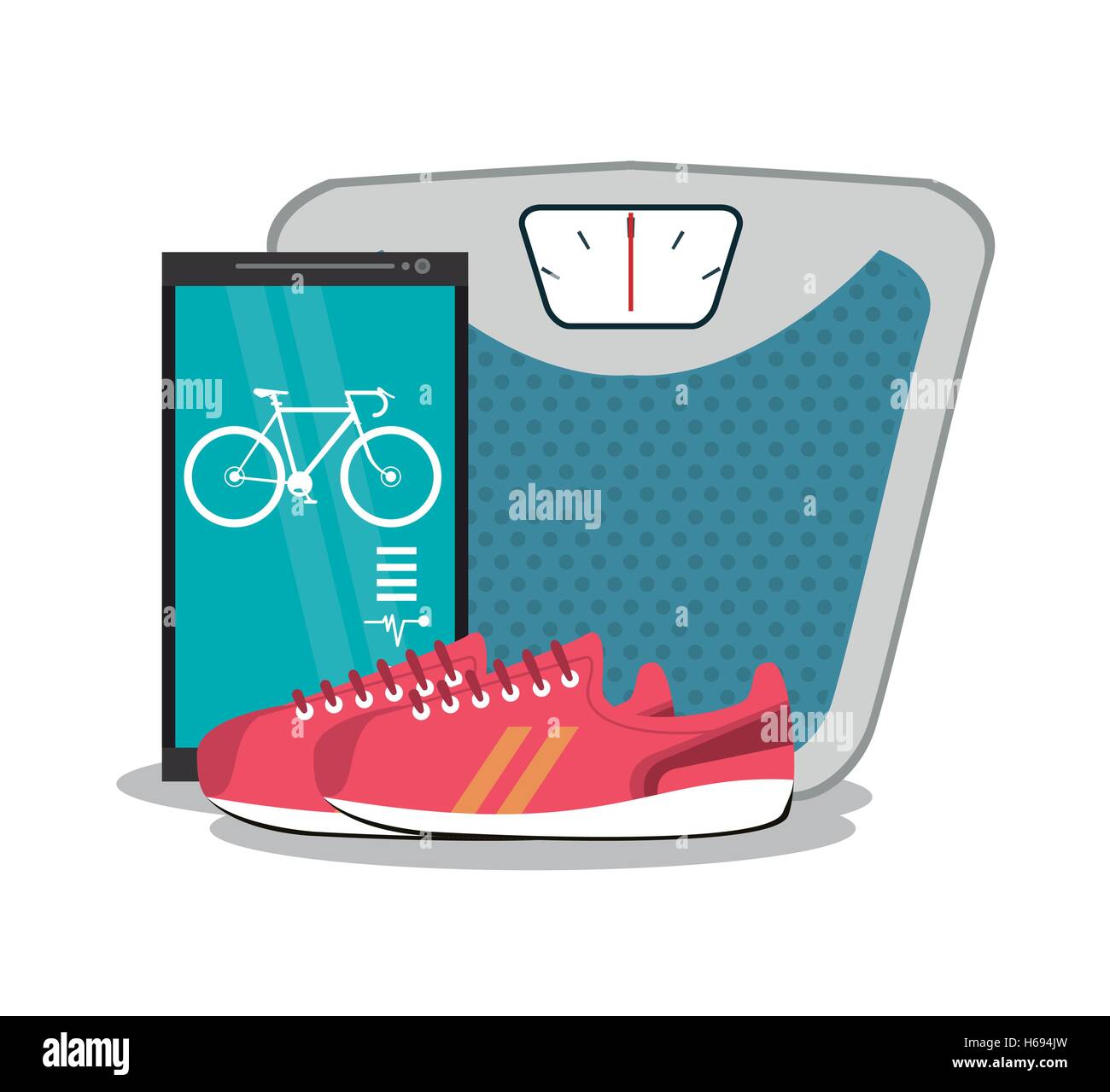 Scale and healthy lifestyle design Stock Vector Image & Art - Alamy