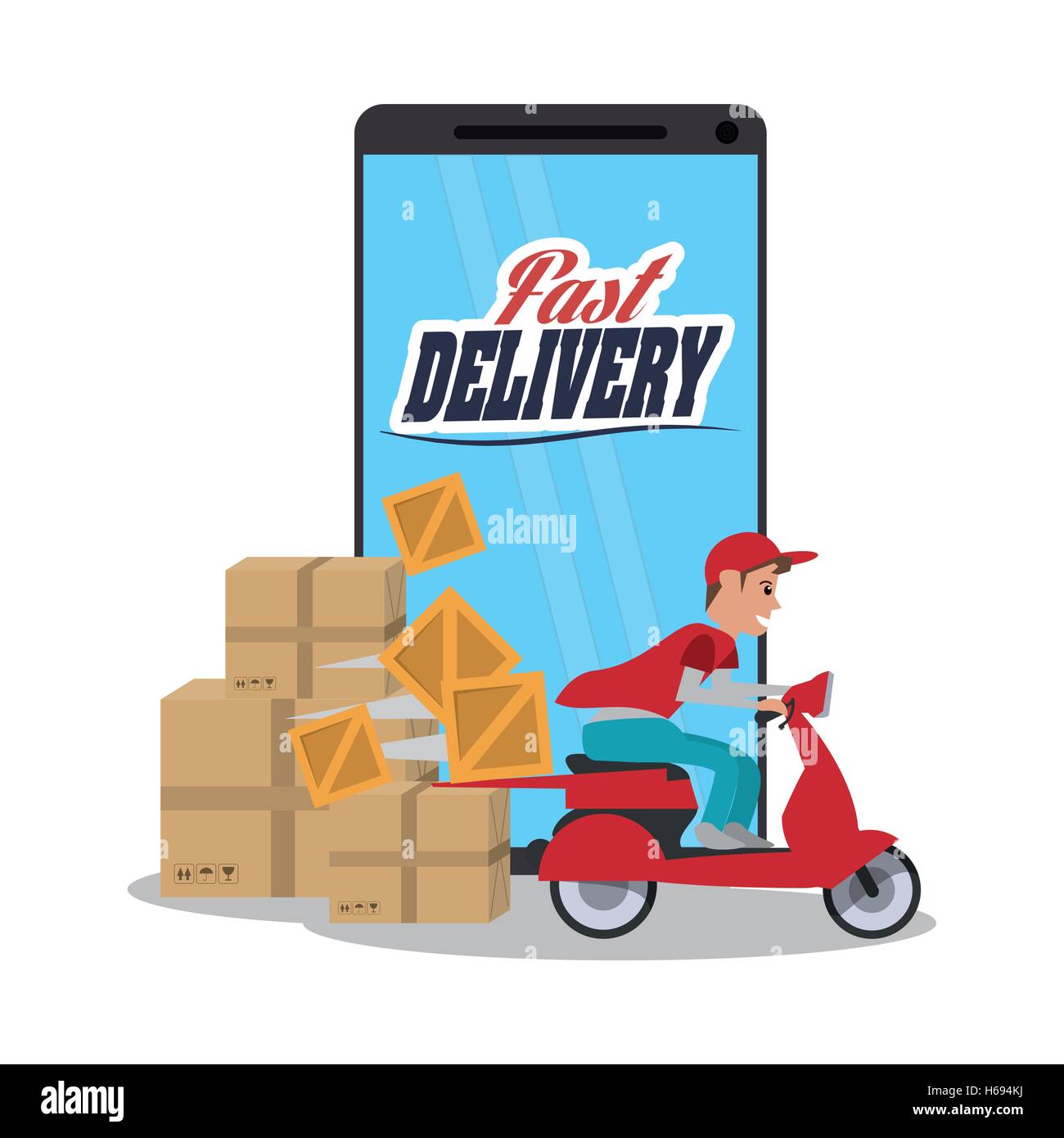 Smartphone and delivery design Stock Vector Image & Art - Alamy