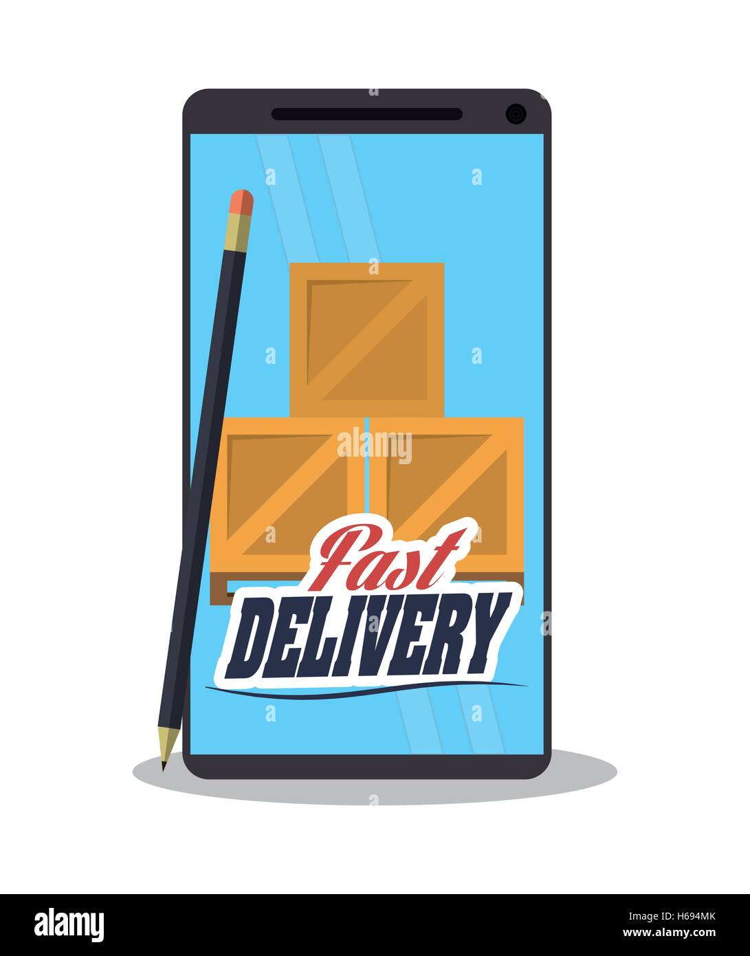 Smartphone and delivery design Stock Vector Image & Art - Alamy