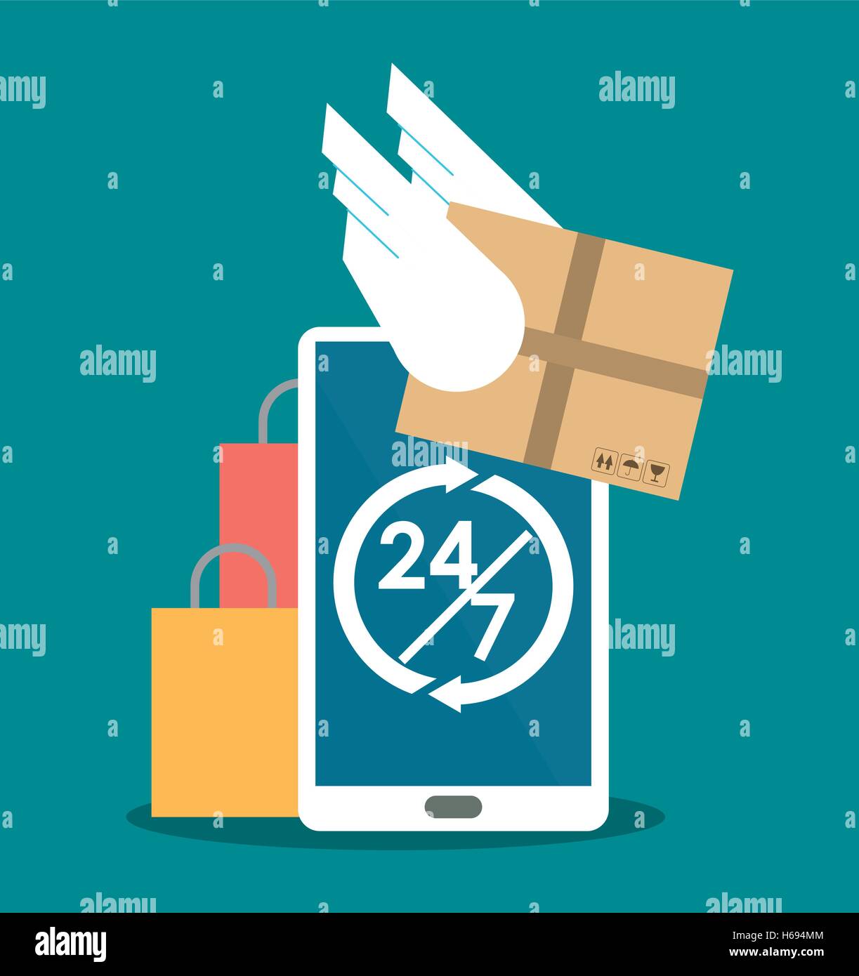 Smartphone and delivery design Stock Vector Image & Art - Alamy