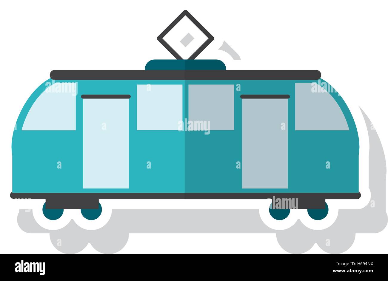 Moving tram Cut Out Stock Images & Pictures - Alamy