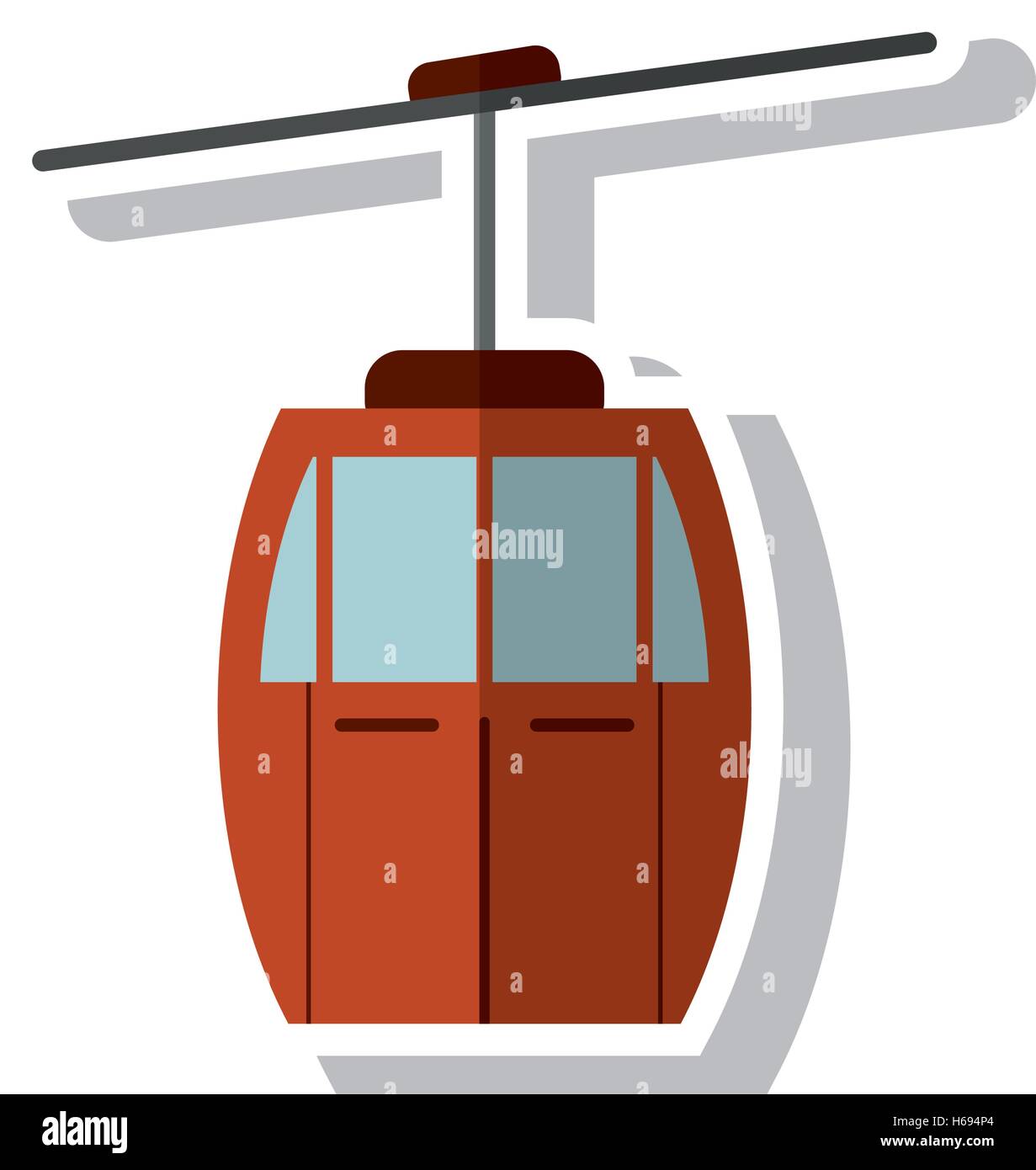 Isolated cable car vehicle design Stock Vector Image & Art - Alamy