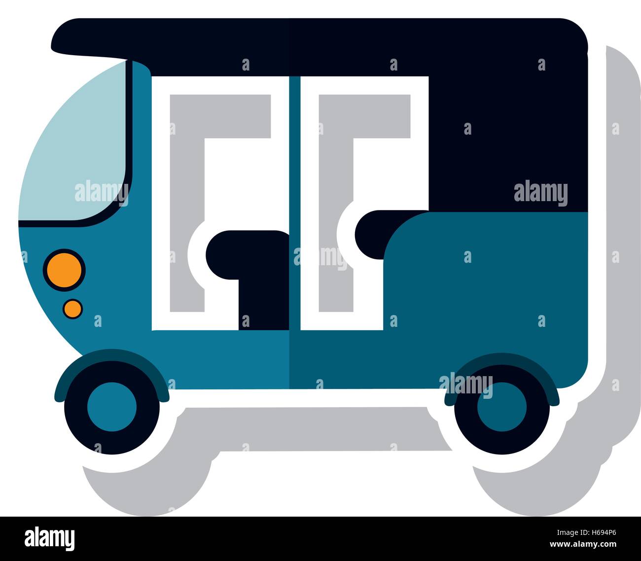 Isolated three wheeler vehicle design Stock Vector Image & Art - Alamy