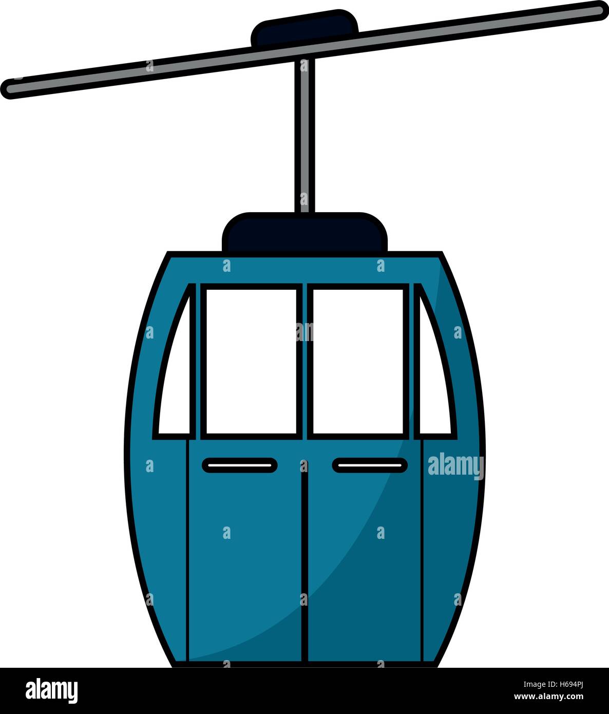Isolated cable car vehicle design Stock Vector Image & Art - Alamy