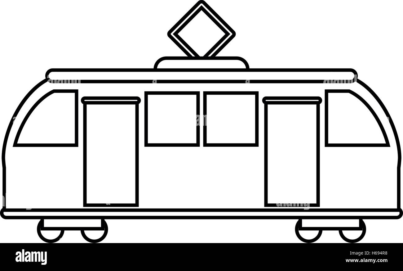 Isolated tram vehicle design Stock Vector Image & Art - Alamy