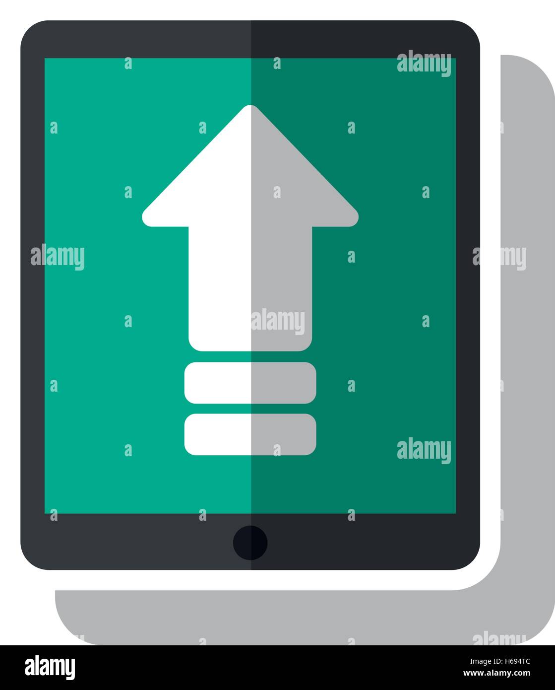 Upload arrow of digital concept Stock Vector Image & Art - Alamy