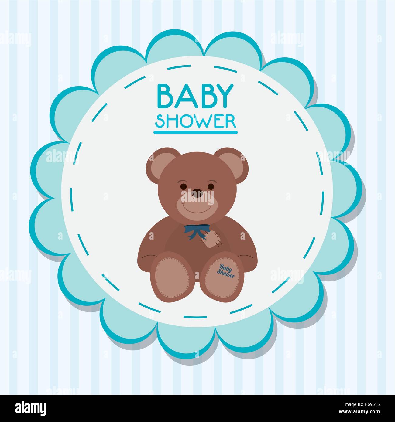 Teddy bear of baby shower card design Stock Vector Image & Art - Alamy