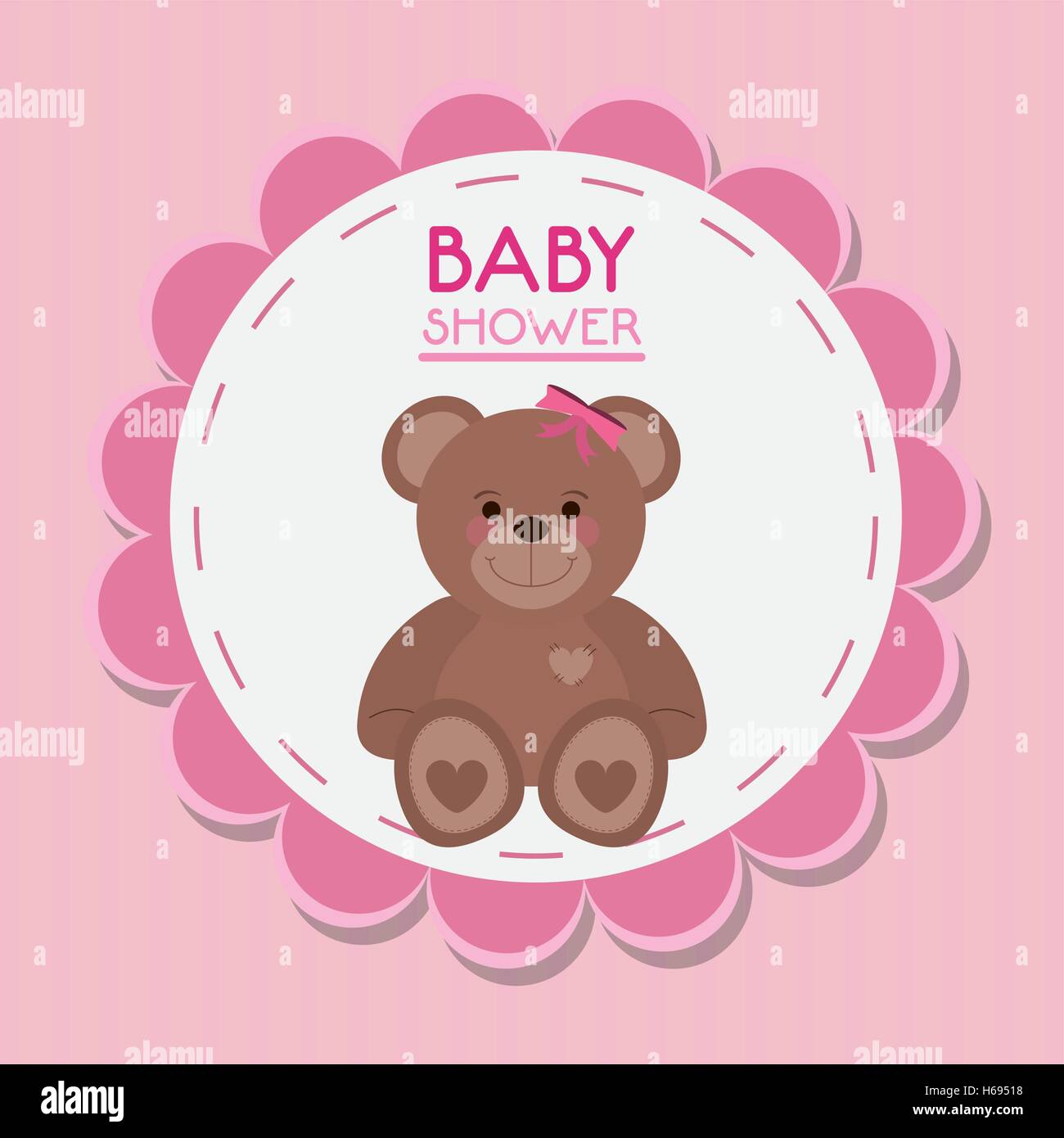 Teddy bear of baby shower card design Stock Vector Image & Art - Alamy