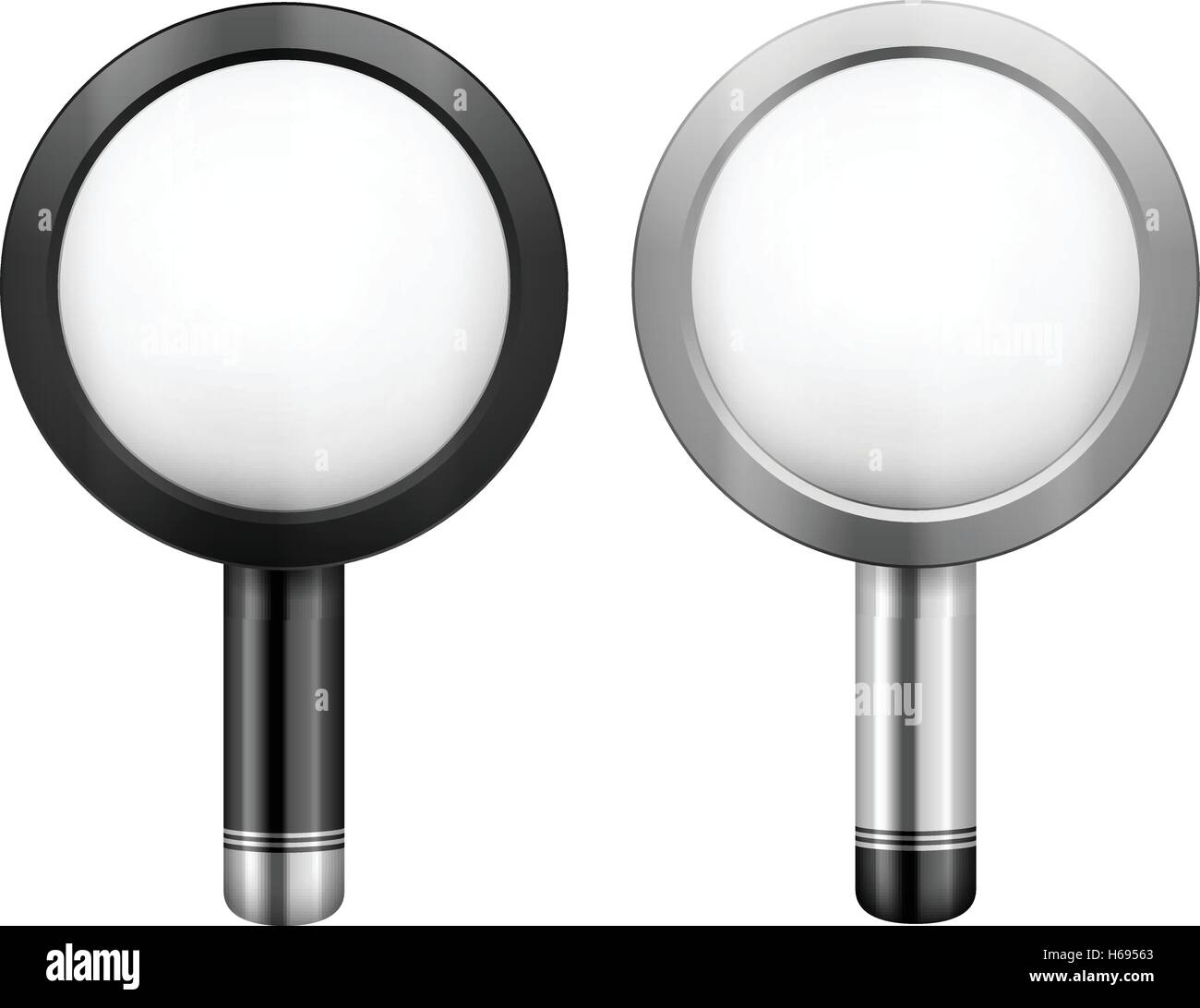 Magnifier on a white background. Vector illustration Stock Vector Image ...