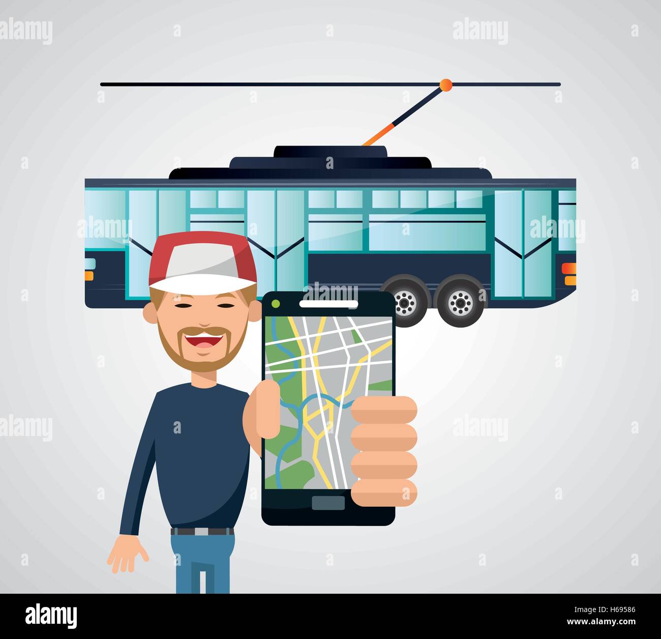 Tram vehicle and transportation design Stock Vector Image & Art - Alamy