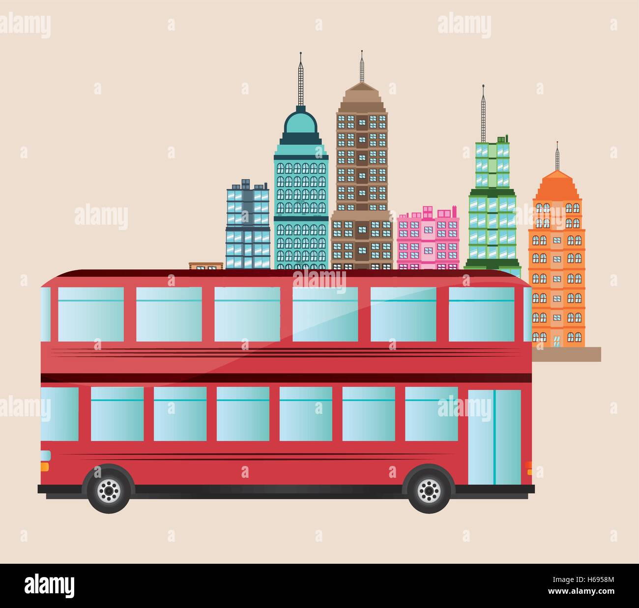 bus vehicle and transportation design Stock Vector Image & Art - Alamy
