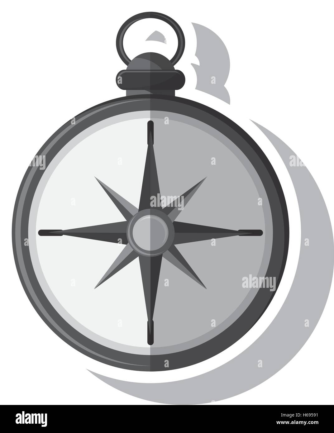 Isolated compass instrument design Stock Vector Image & Art - Alamy