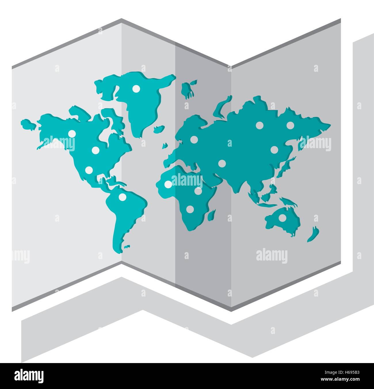 Map of travel and tourism concept Stock Vector Image & Art - Alamy