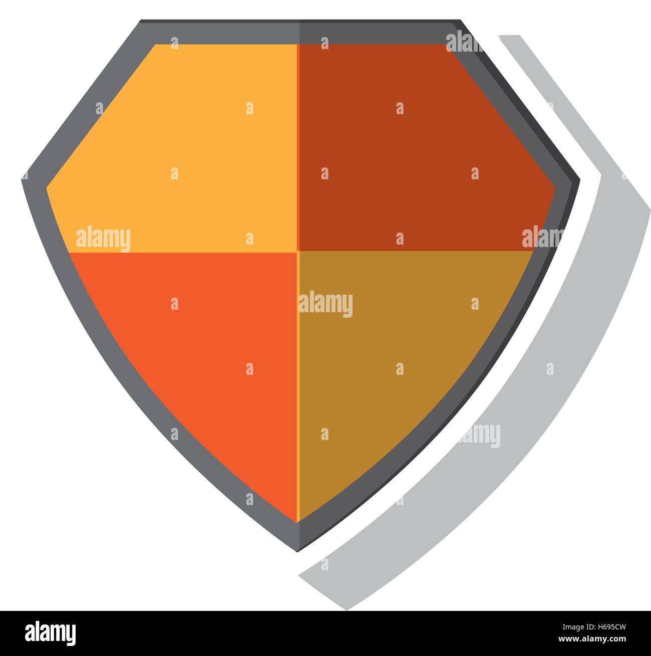Isolated shield of security system design Stock Vector Image & Art - Alamy