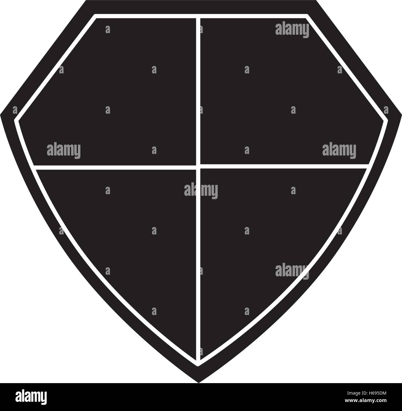 Isolated shield of security system design Stock Vector Image & Art - Alamy