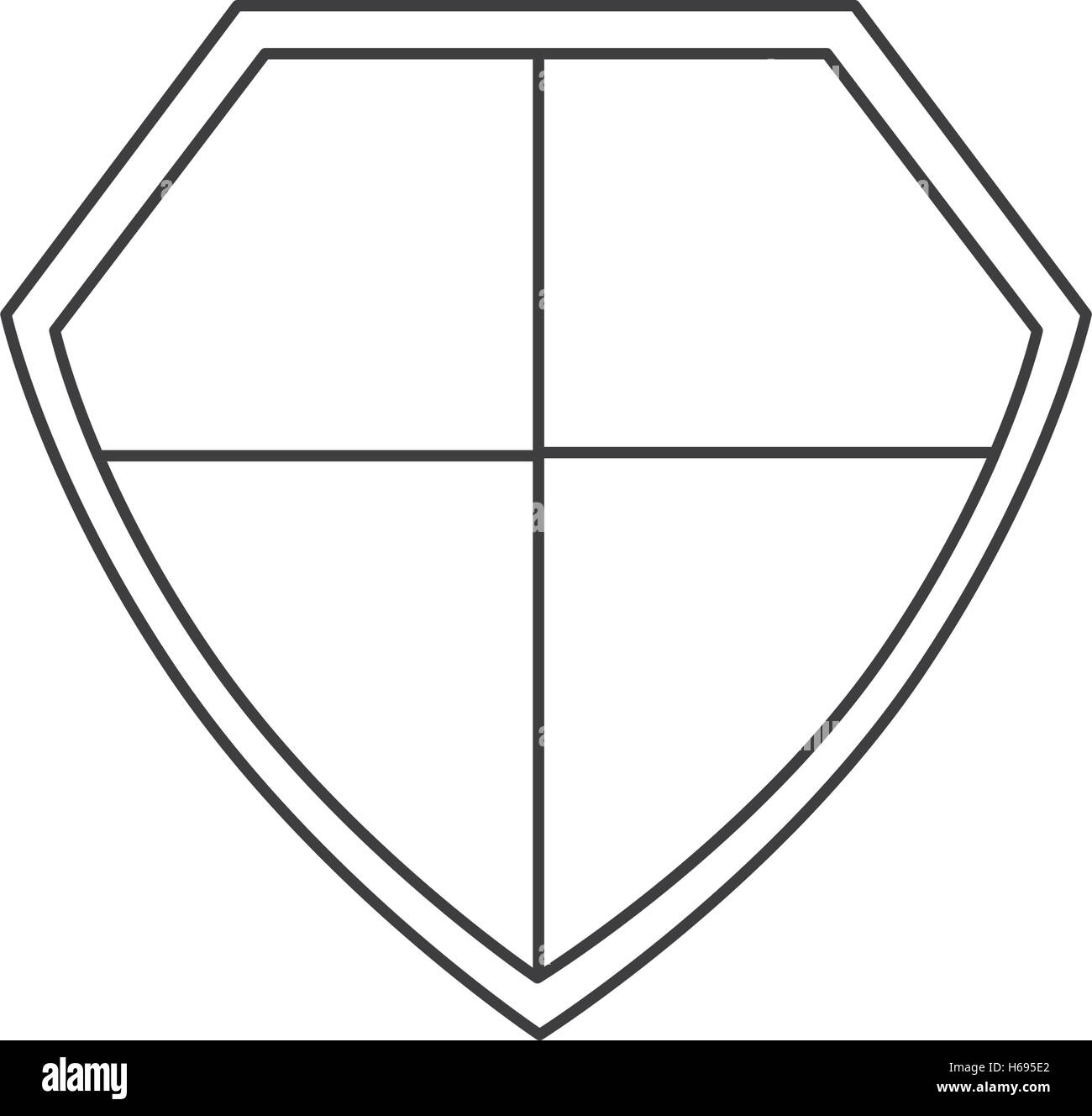 Isolated shield of security system design Stock Vector Image & Art - Alamy