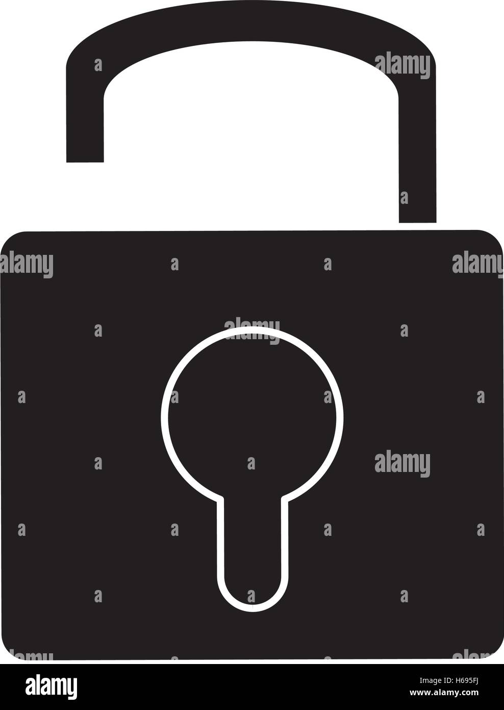 Isolated padlock of security system design Stock Vector Image & Art - Alamy