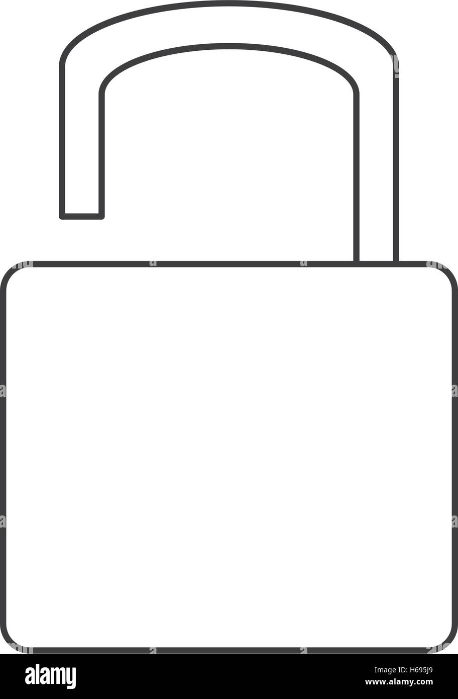 Isolated padlock of security system design Stock Vector Image & Art - Alamy