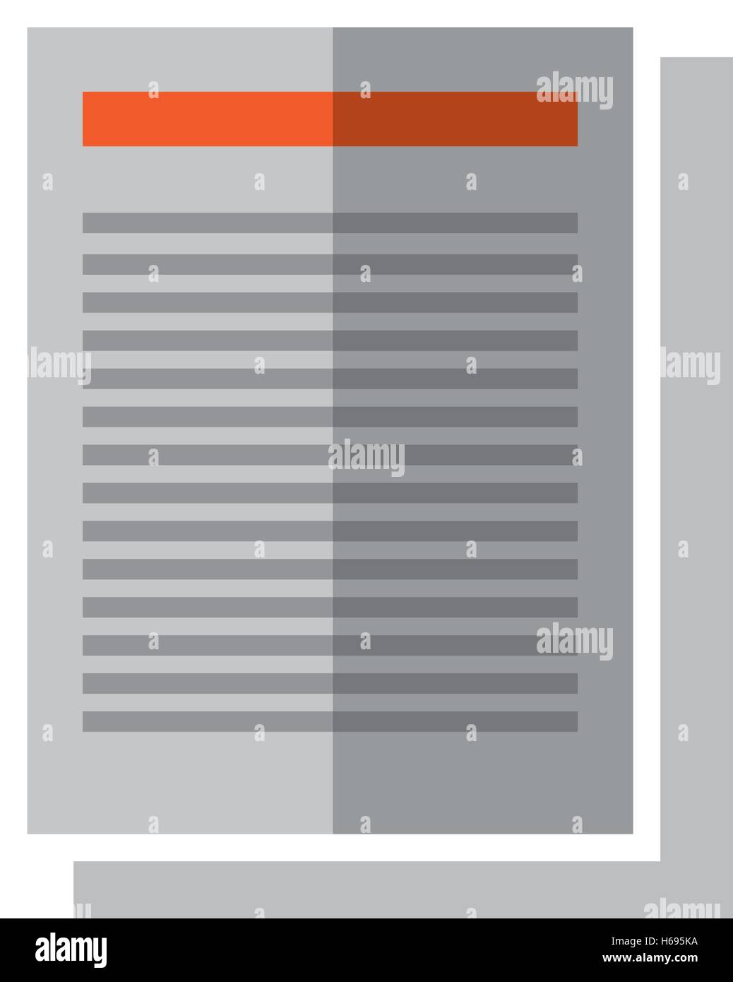 Isolated piece of paper design Stock Vector Image & Art - Alamy