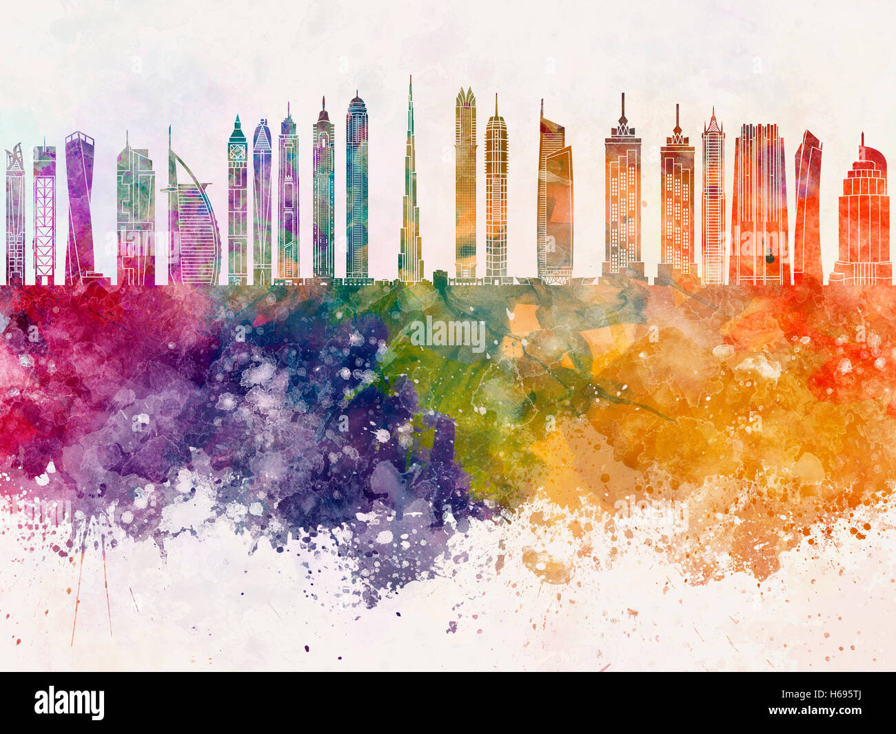 Dubai background hi-res stock photography and images - Alamy