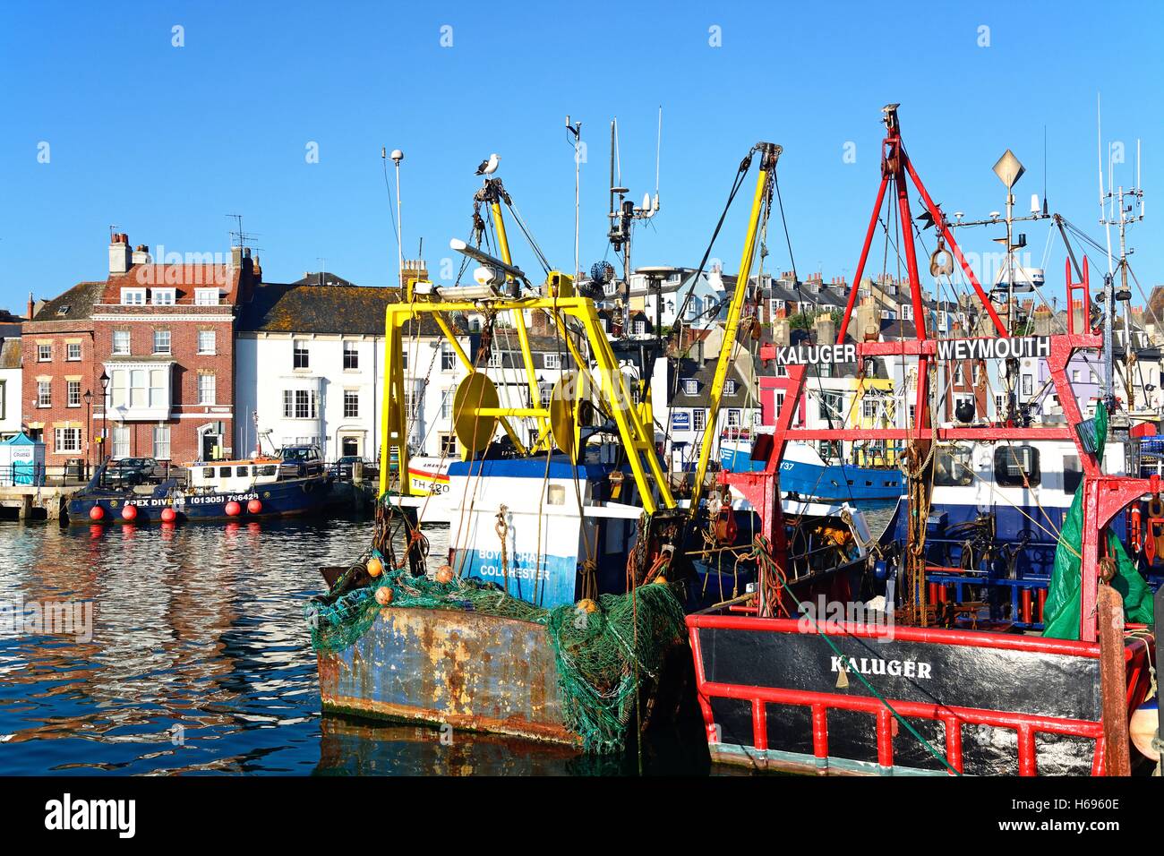 Weymouth trawler trawlers hi-res stock photography and images - Alamy