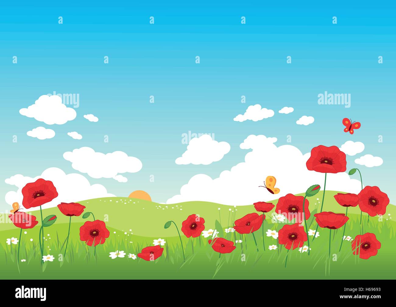 Nature in springtime clear Stock Vector Images - Alamy