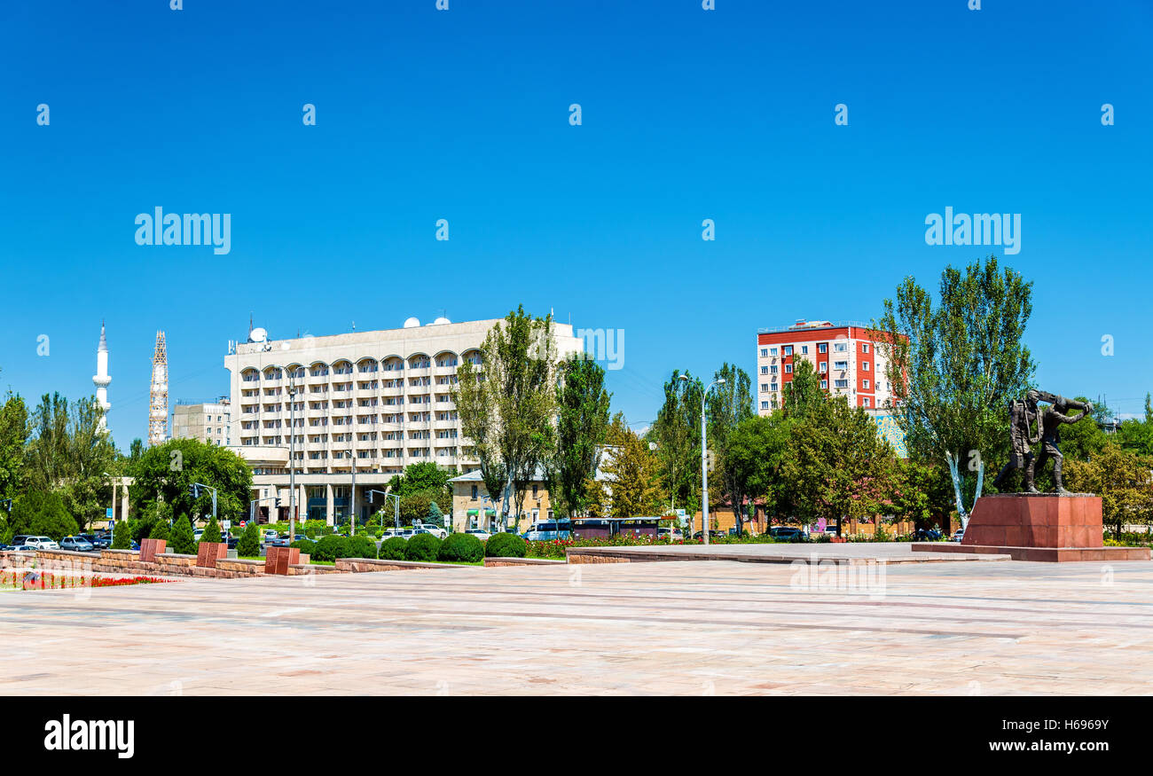 Kyrgyzstan bishkek victory square monument hi-res stock photography and ...