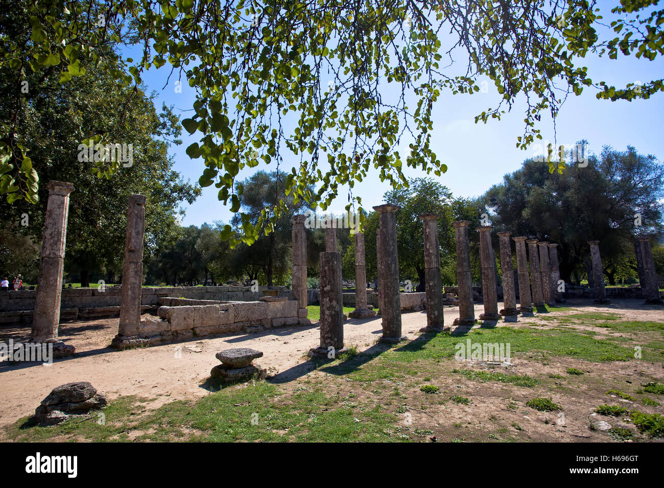 Ancient Olympia archaeological site in Greece Stock Photo - Alamy