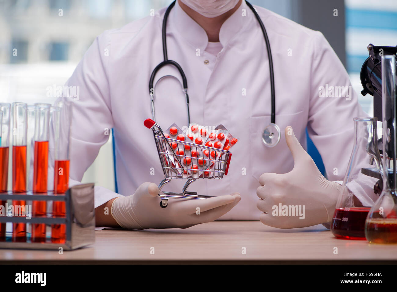 Young man in medical concept Stock Photo - Alamy