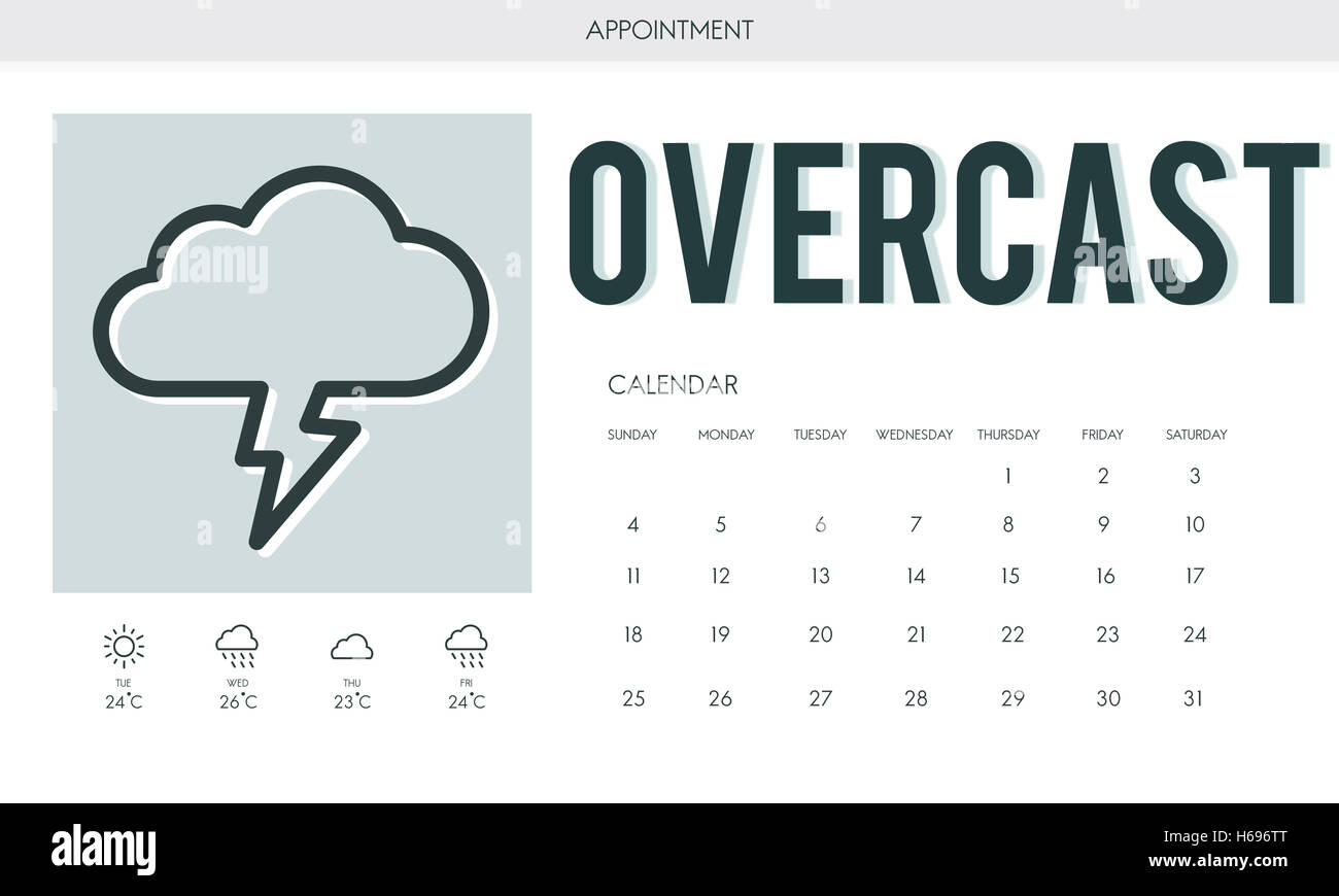 Forecast Overcast Weather Report Concept Stock Photo - Alamy